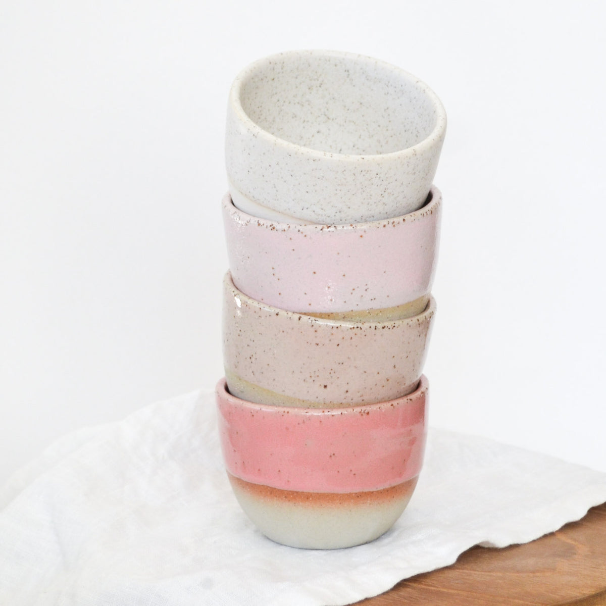 Latte cup bundle ~ Pinks – Kim Wallace Ceramics