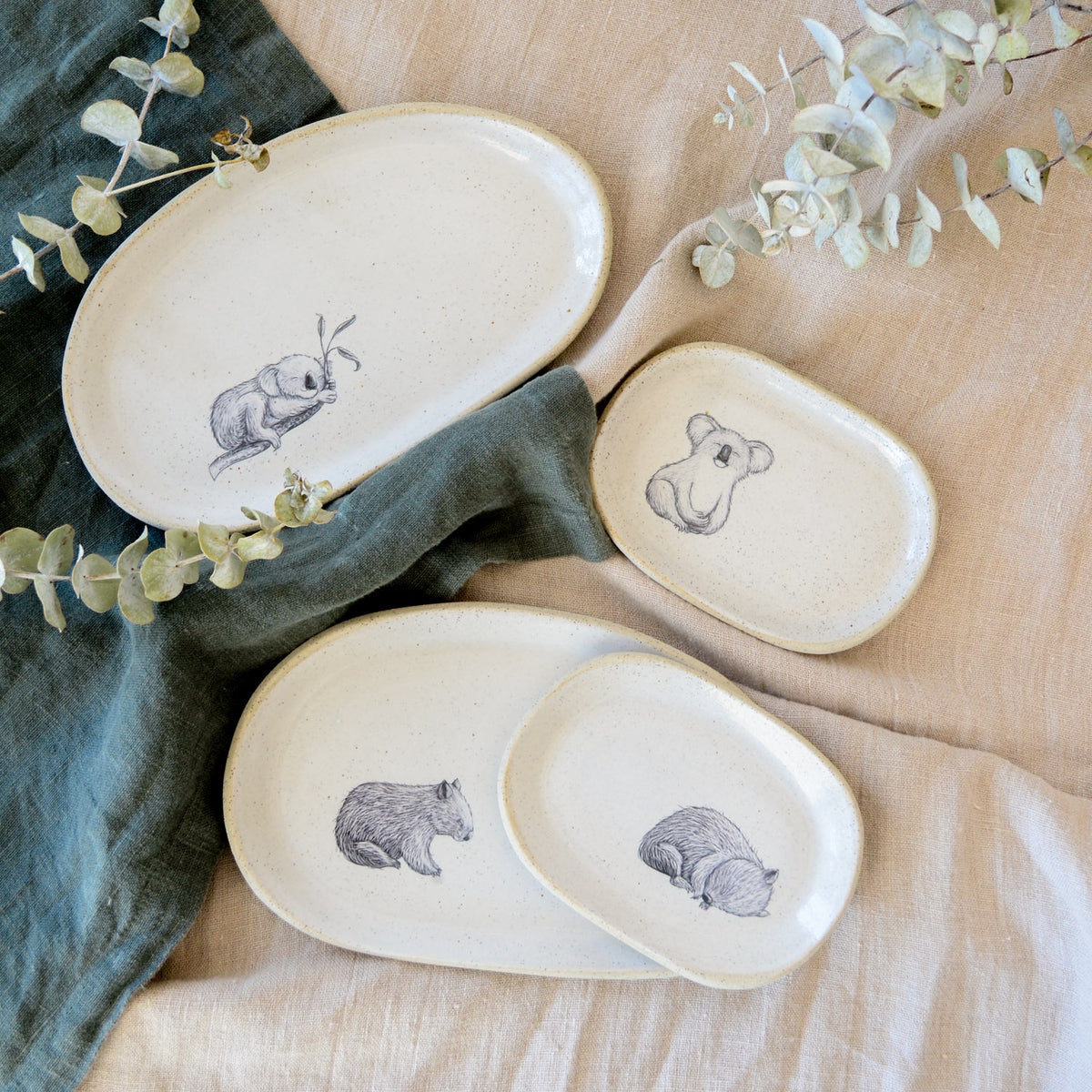 Native Australian Animals Cups and Plates | Handmade Ceramics Australia ...