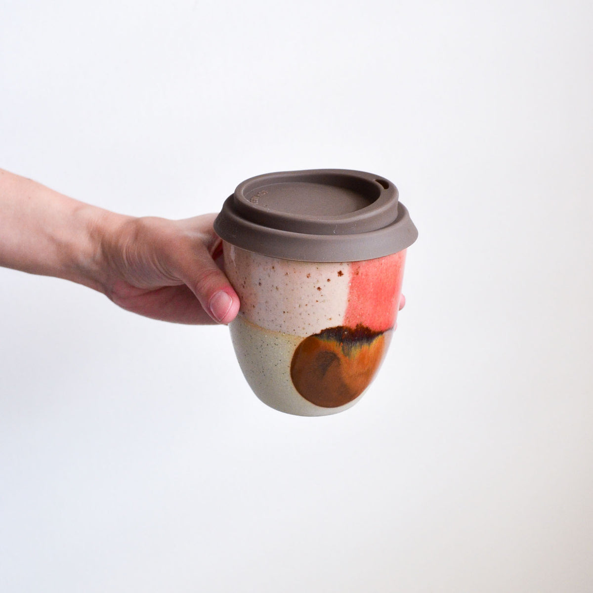 Reusable takeaway cup ~ Outback {12oz} – Kim Wallace Ceramics