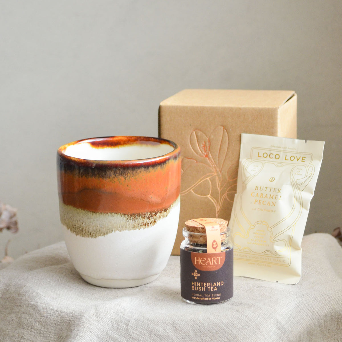 Unique gift set including handmade cup and organic tea ~ handcrafted in ...