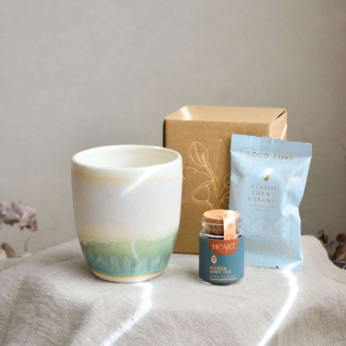 Unique gift set including handmade cup and organic tea ~ handcrafted in ...